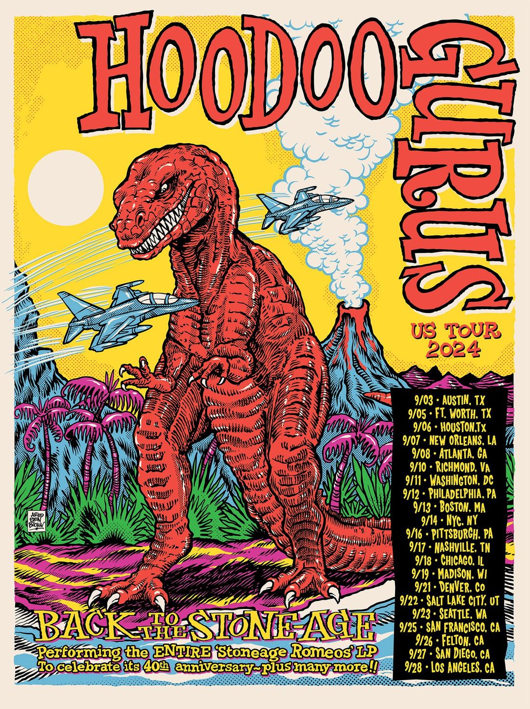 ‘BACK TO THE STONEAGE’ 2024 U.S. TOUR — Hoodoo Gurus